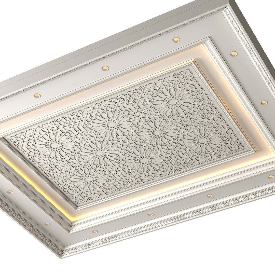 3D Ceiling In Oriental Style Arabic Ceiling Model - TurboSquid 1972786