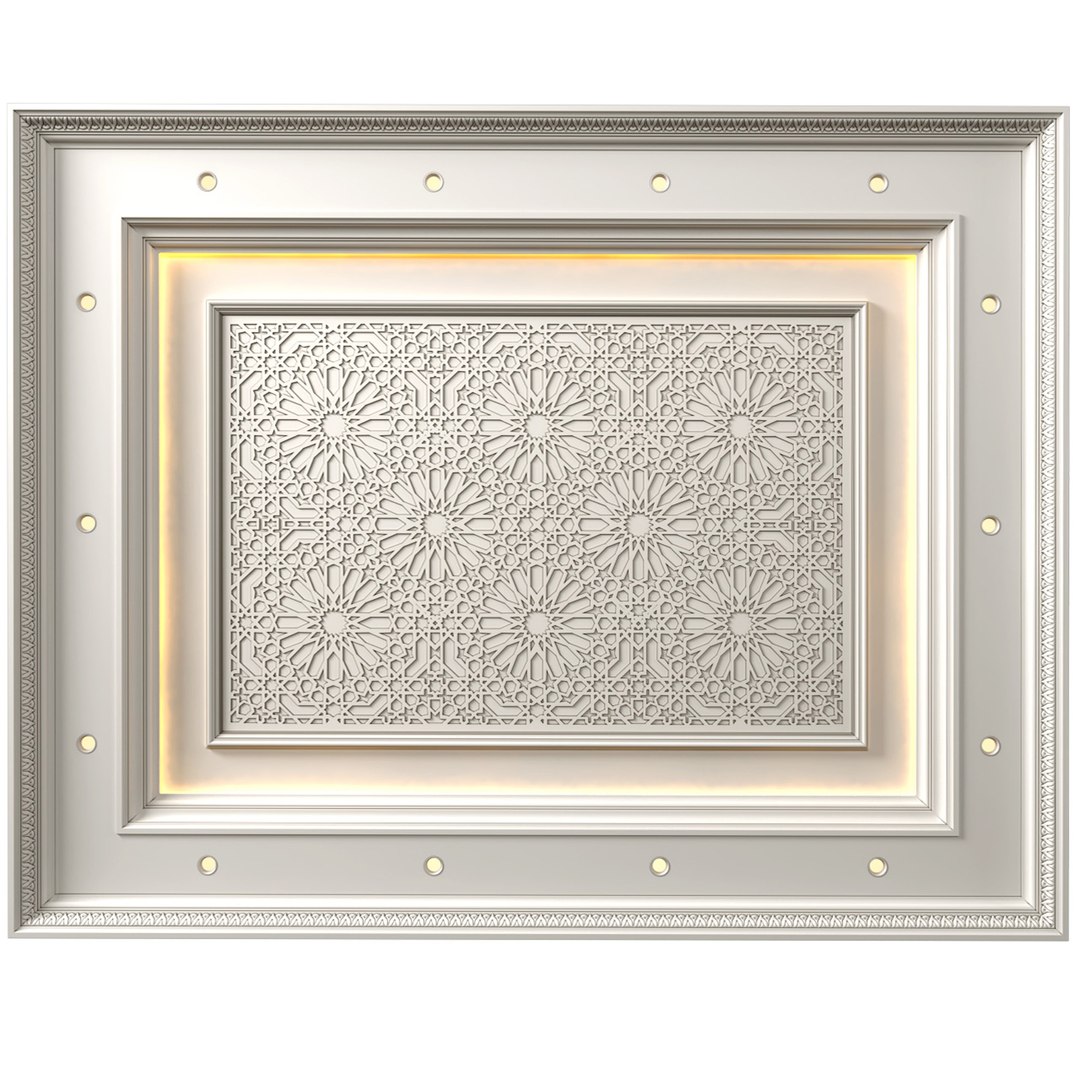 3D Ceiling In Oriental Style Arabic Ceiling Model - TurboSquid 1972786