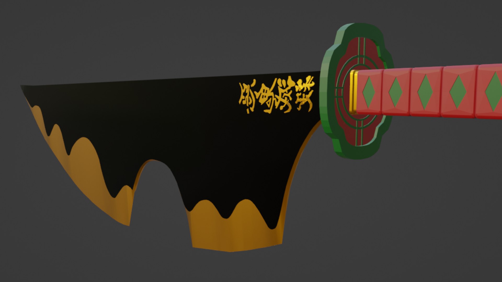 Tengen Sword - Demon Slayer 3D Model - TurboSquid 2244685