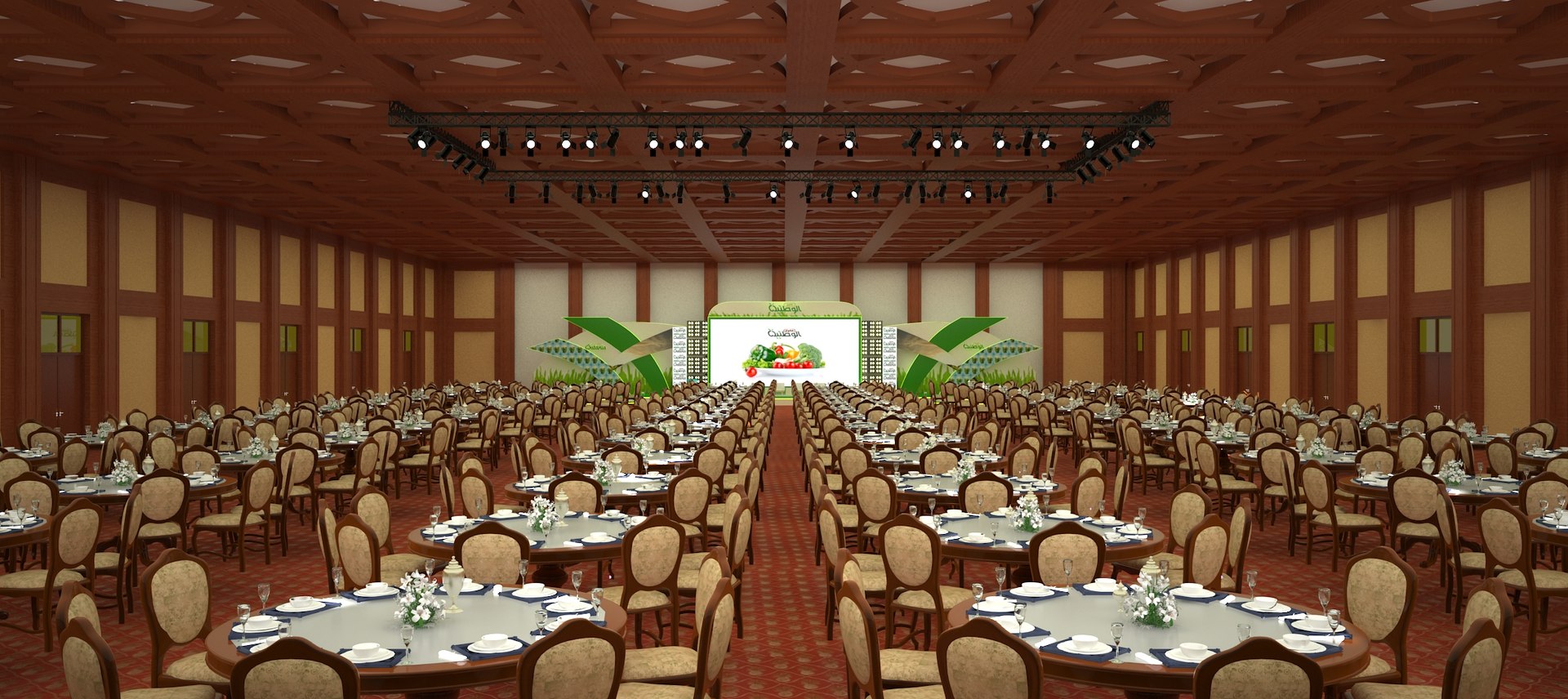 Event Hall 3D Model - TurboSquid 1153222