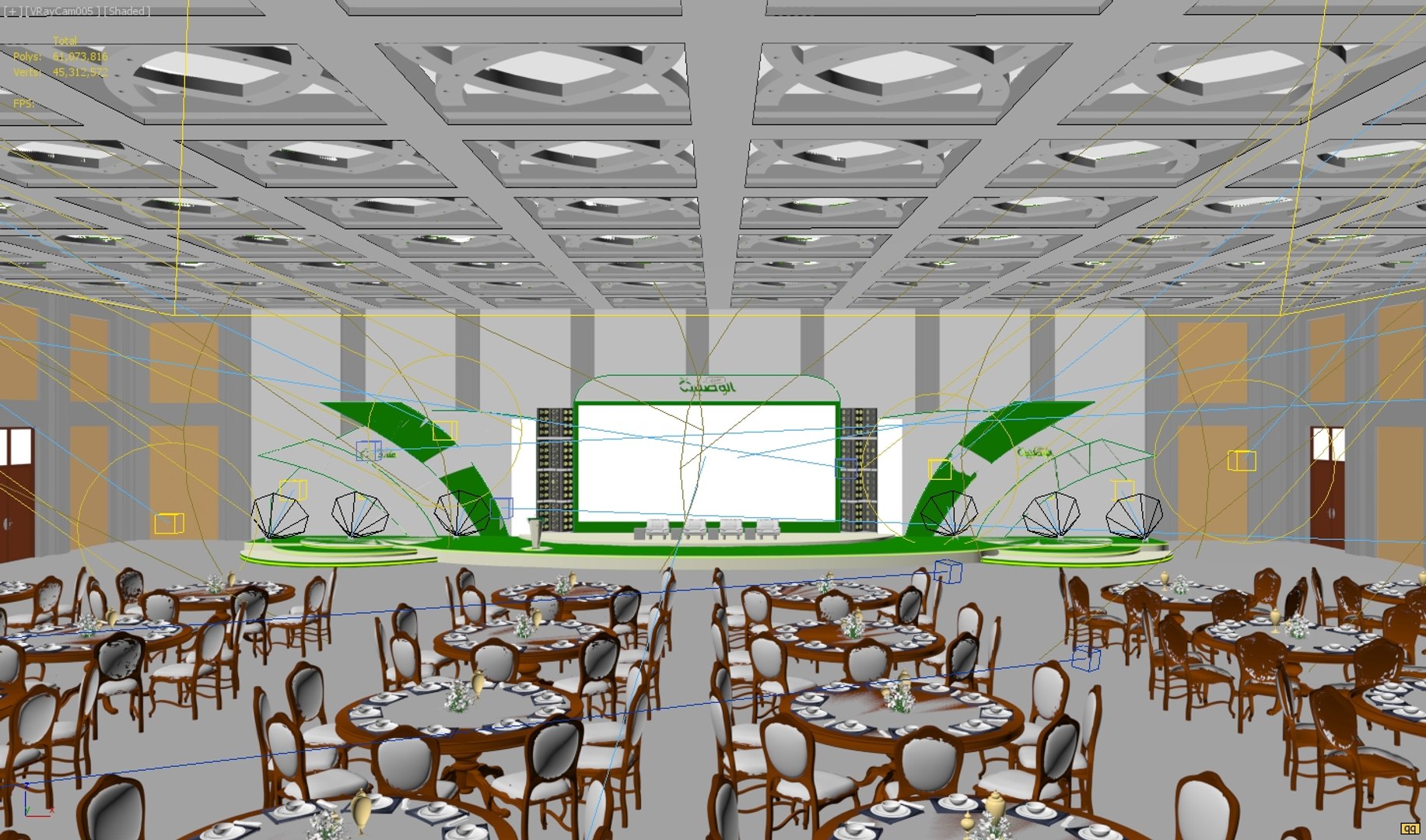 Event Hall 3D Model - TurboSquid 1153222