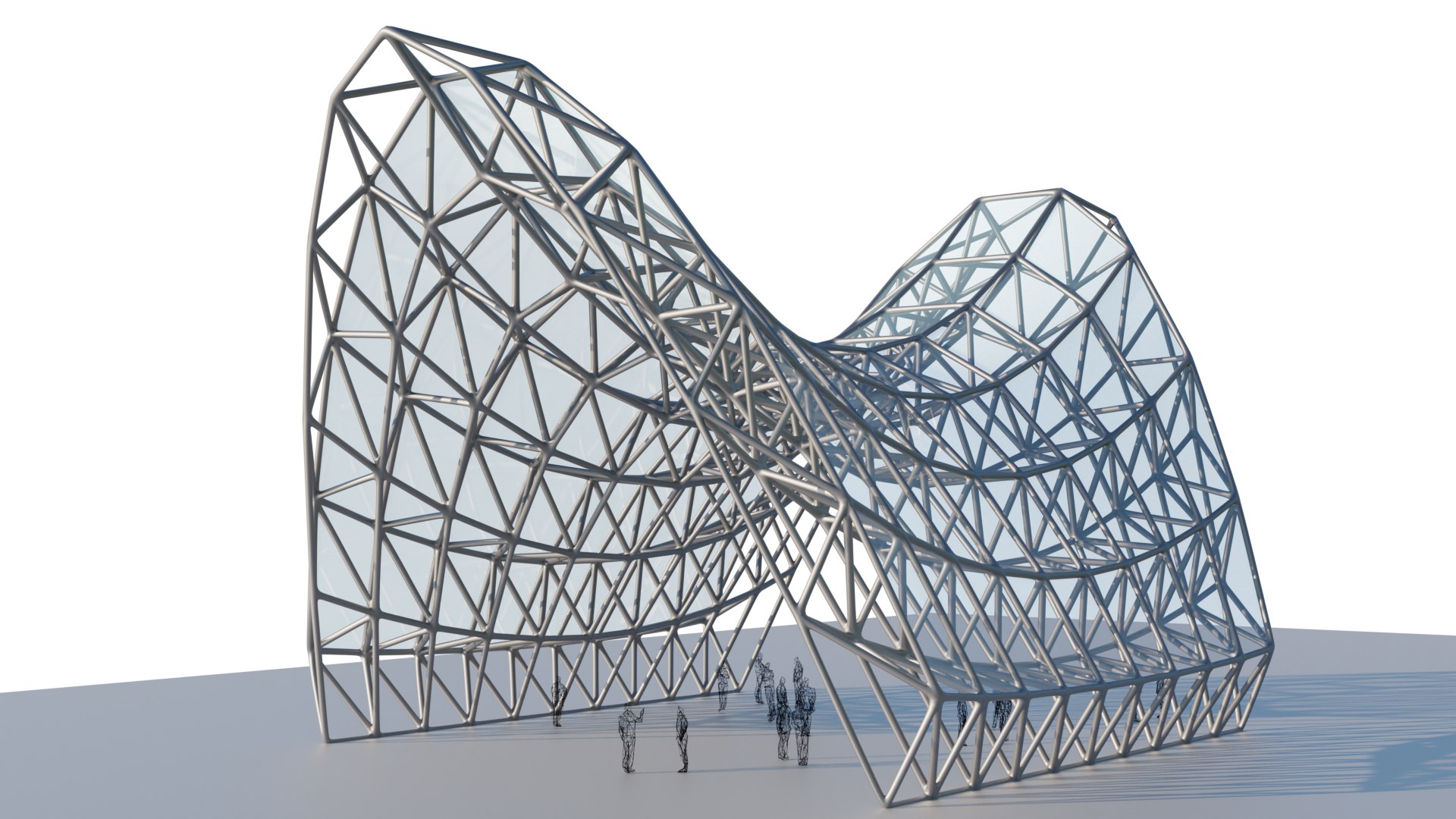 Minimal Truss Pavilion 3D Model - TurboSquid 2165181