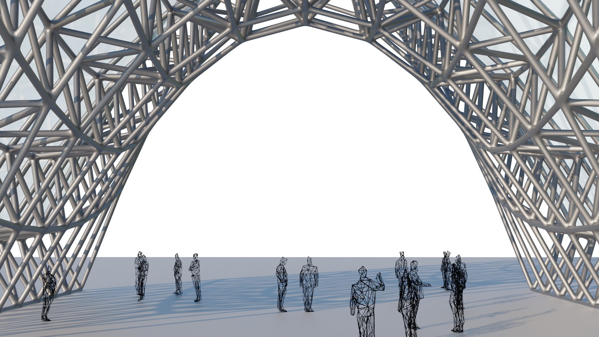 Minimal Truss Pavilion 3D Model - TurboSquid 2165181