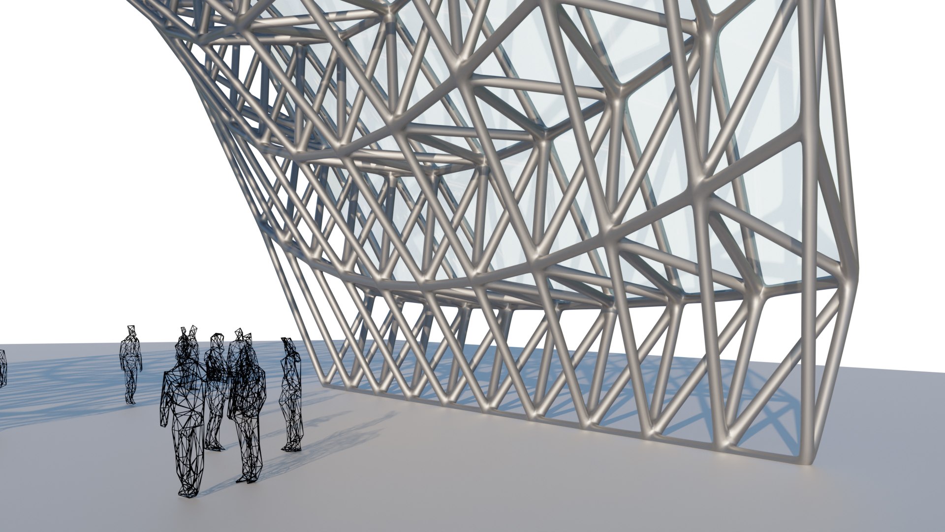 Minimal Truss Pavilion 3D Model - TurboSquid 2165181