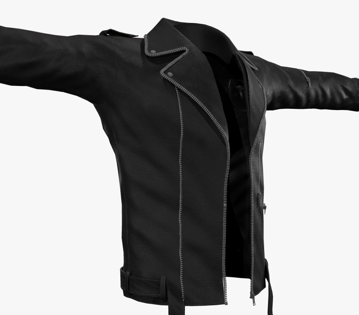 Black jacket 3D model - TurboSquid 1507285