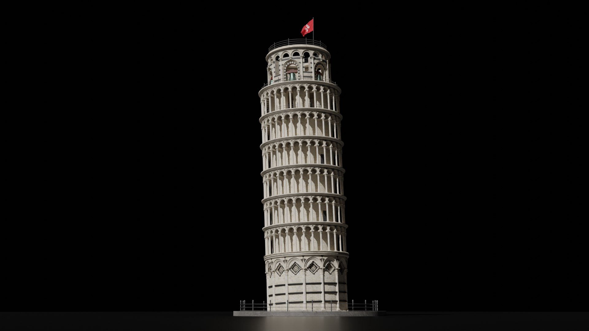 3D The Leaning Tower Of Pisa Model - TurboSquid 2104358