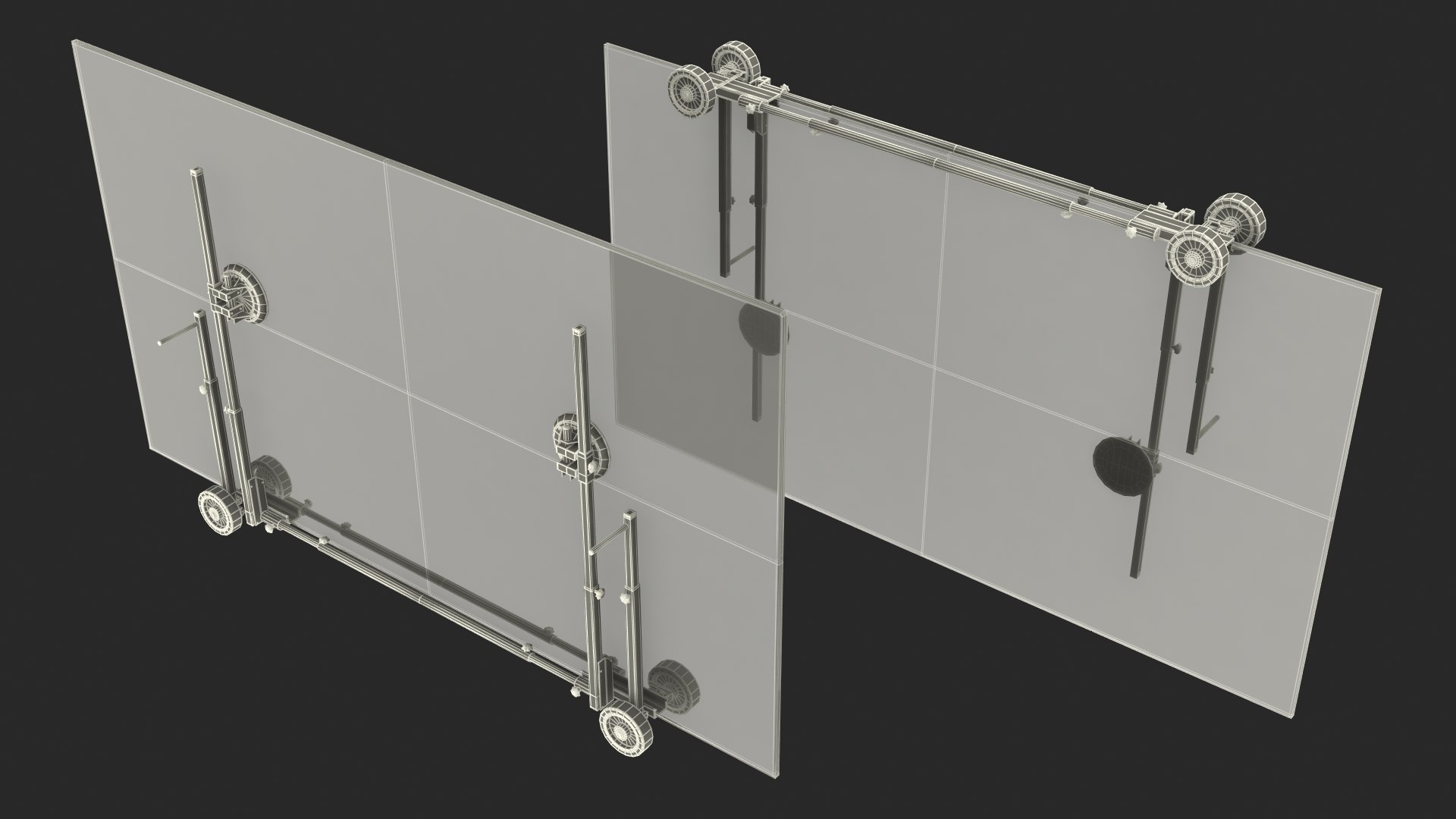 Panel Transport Trolley Glass 3D Model - TurboSquid 1693110