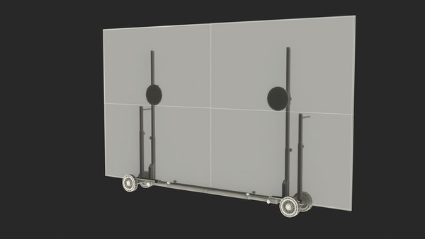 Panel transport trolley glass 3D model - TurboSquid 1693110