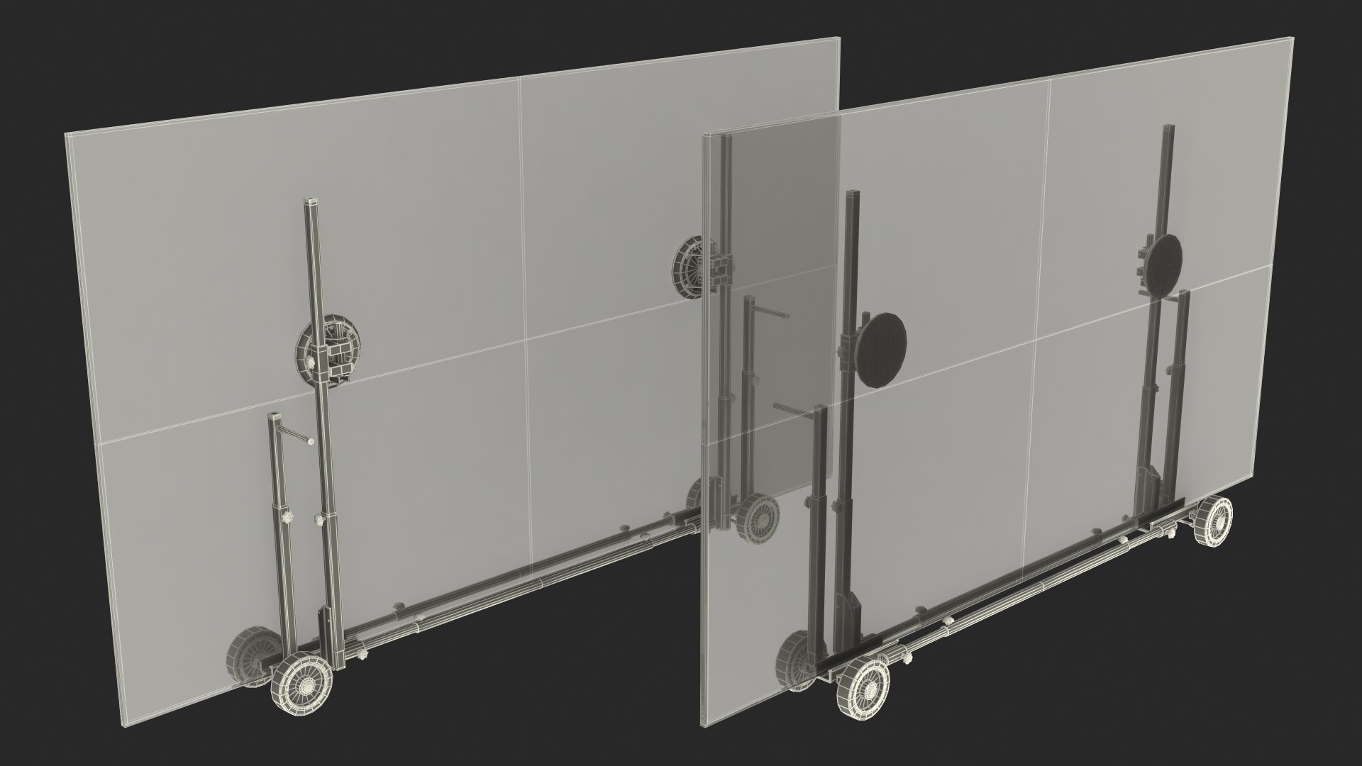 Panel Transport Trolley Glass 3D Model - TurboSquid 1693110