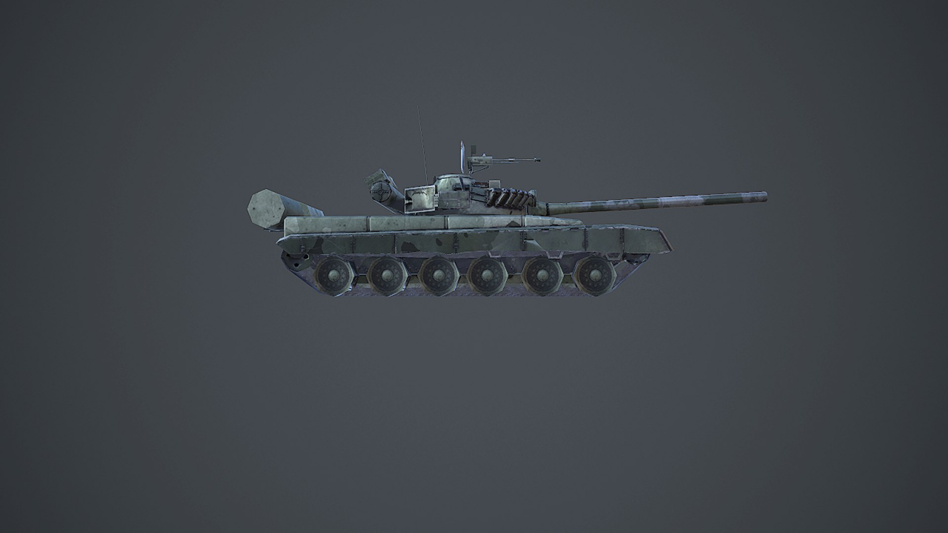 t-80 tank 3d fbx