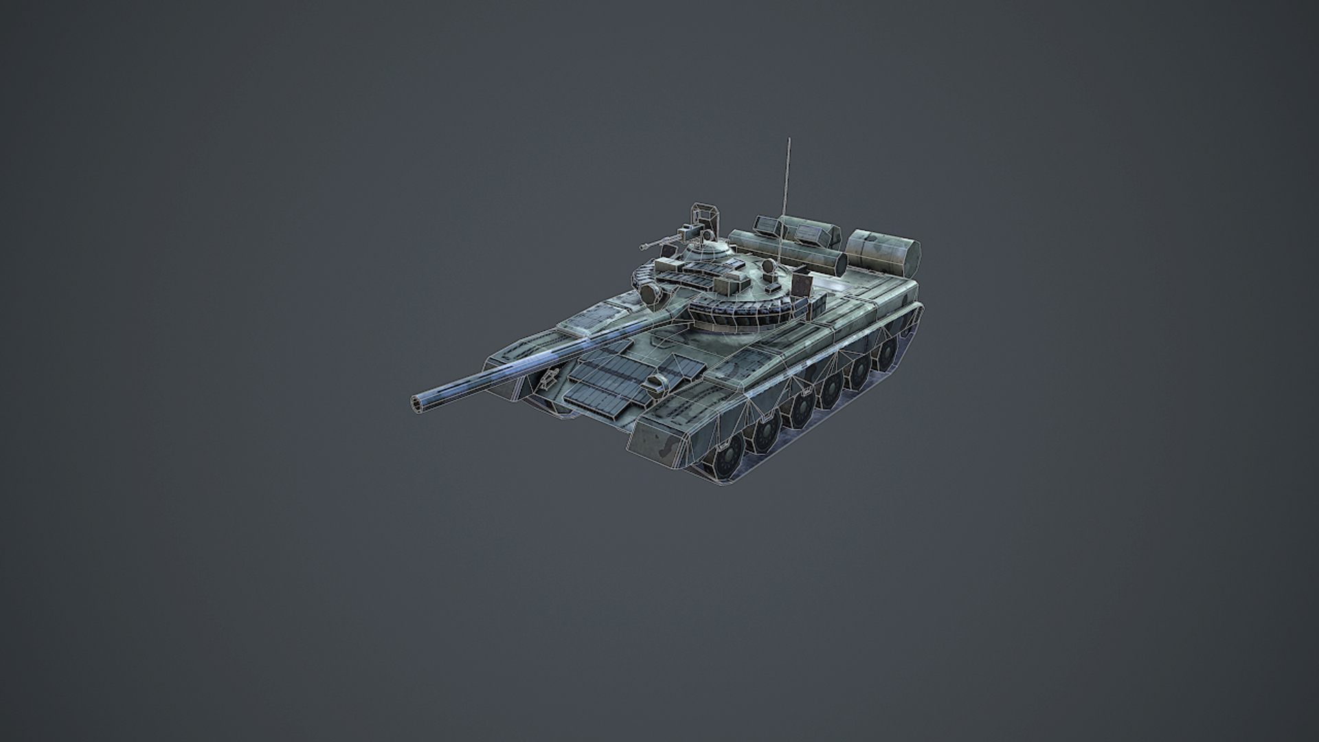 t-80 tank 3d fbx