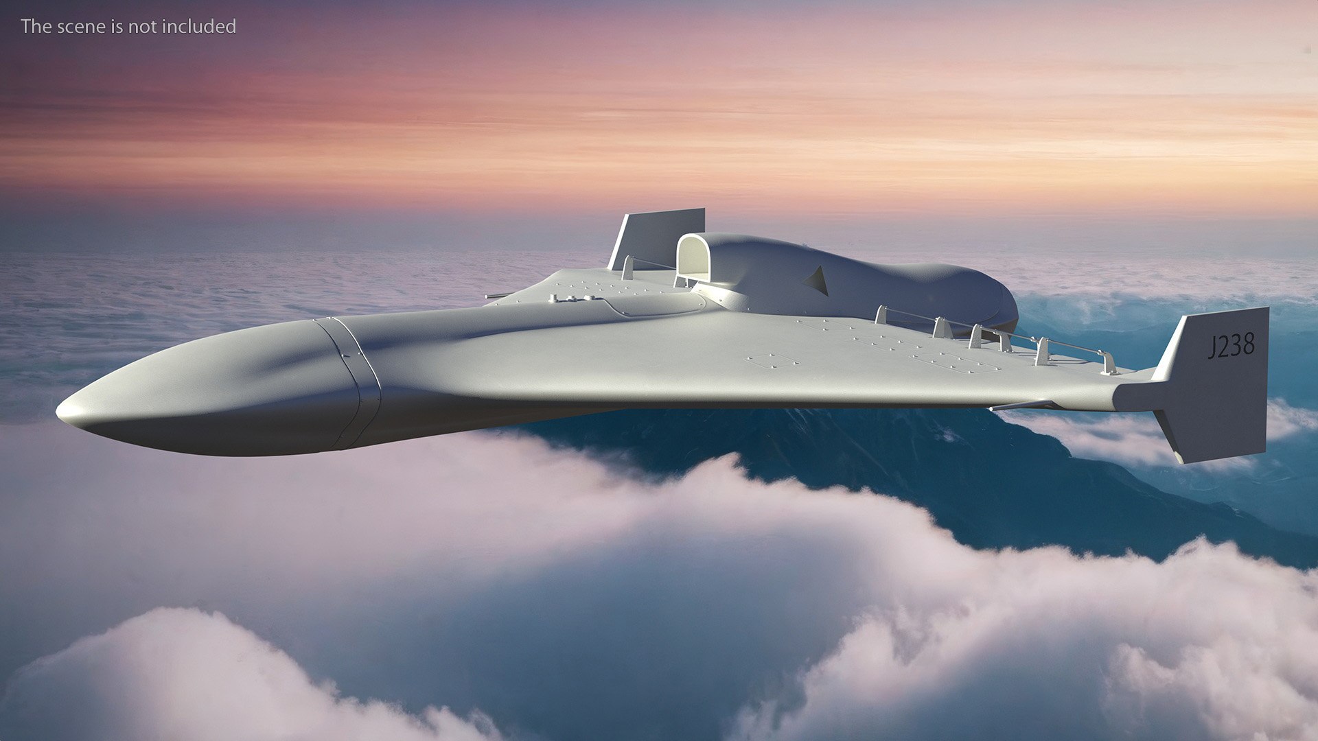 Kamikaze Drone Shahed 238 White 3D Model - TurboSquid 2232839