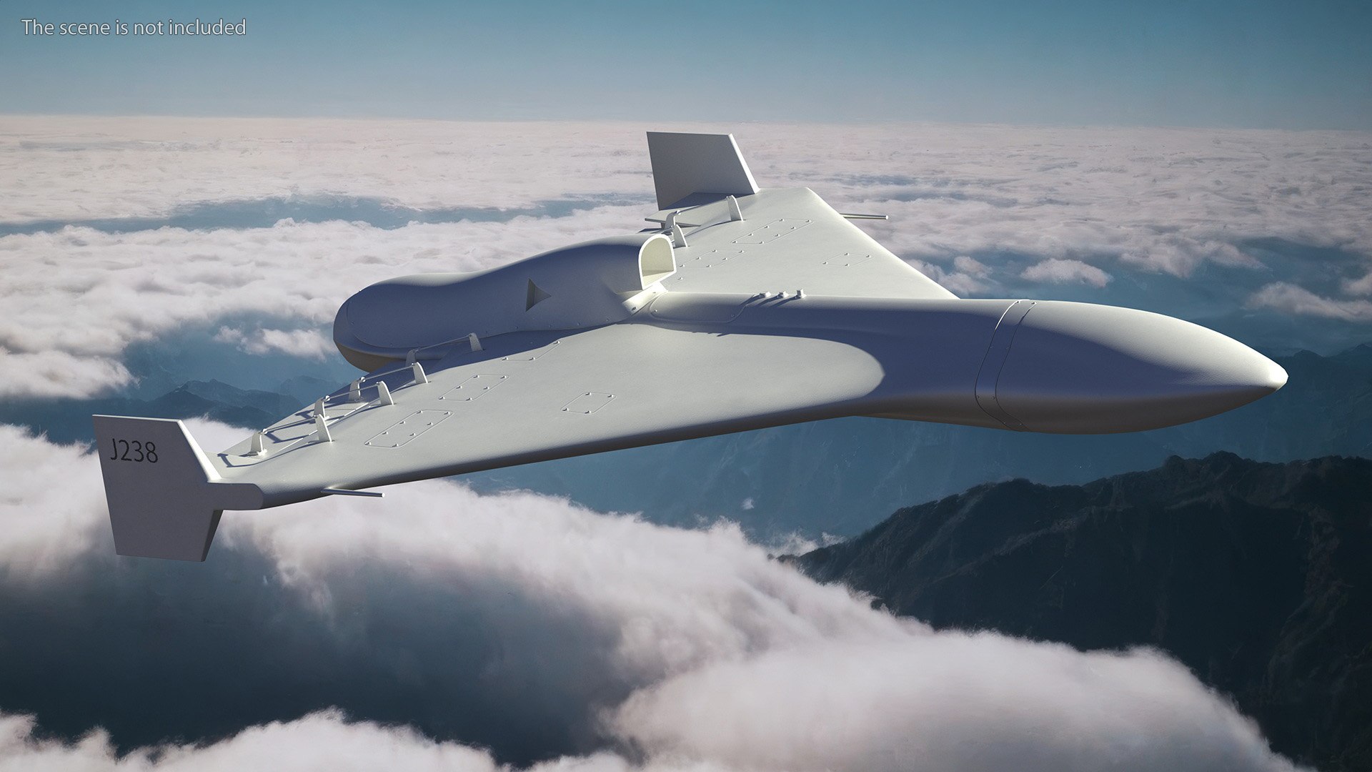 Kamikaze Drone Shahed 238 White 3D Model - TurboSquid 2232839