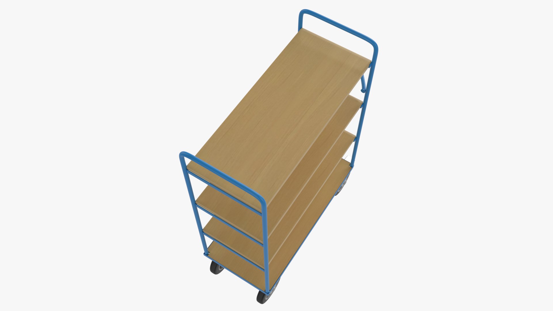 3D Shelved Trolley Service Table Model - TurboSquid 2314416