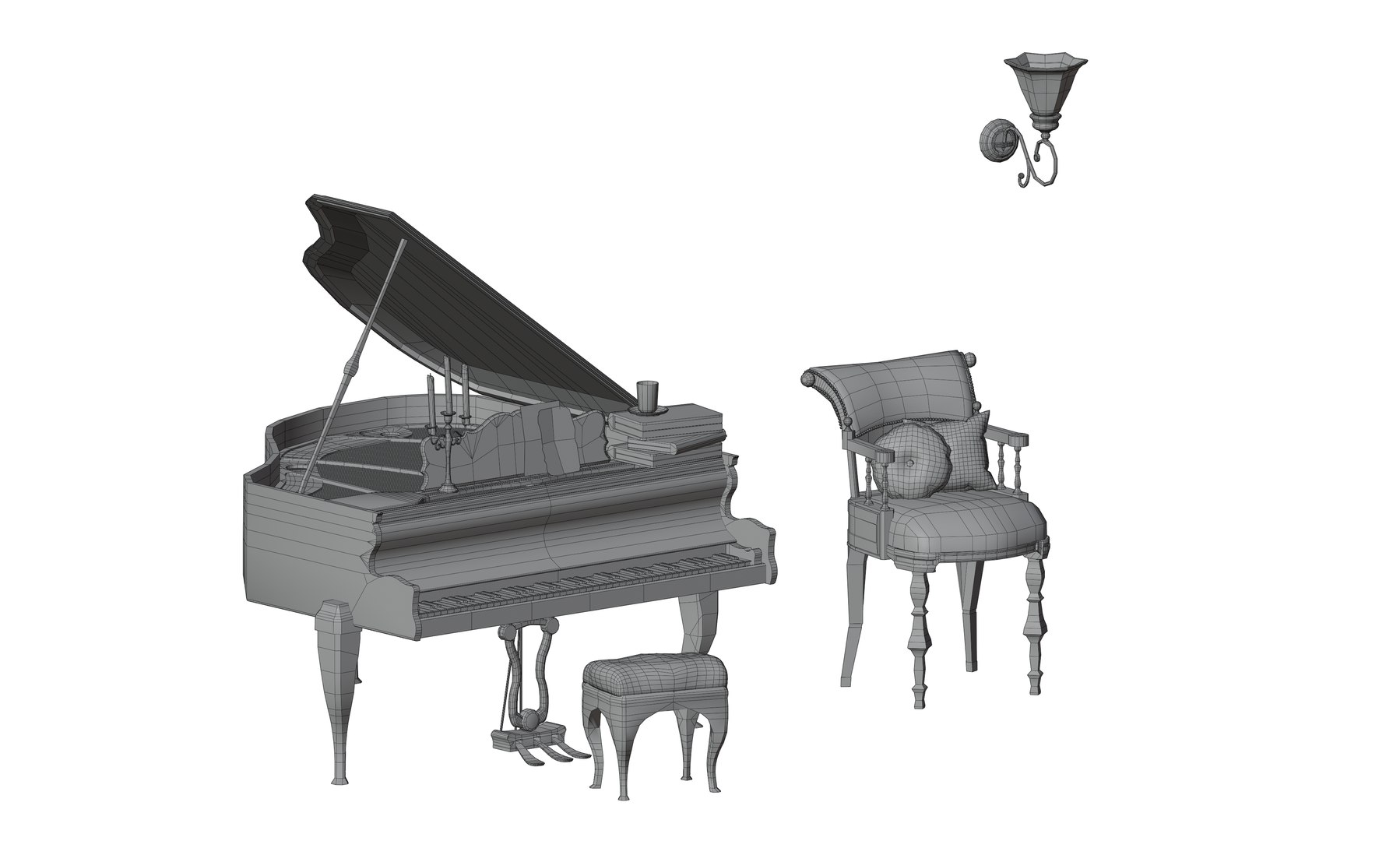 Isometric Victorian Room 3D Model - TurboSquid 2360955