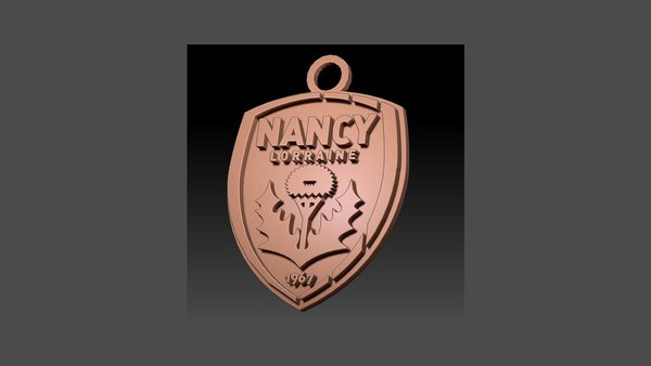 3D модель Логотип команды AS Nancy Keychan, который можно распечатать и ...