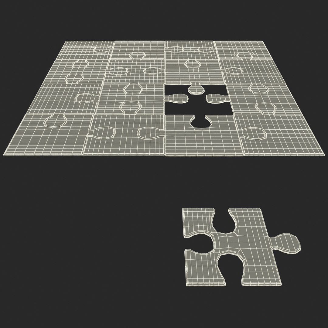 jigsaw puzzle 3d model