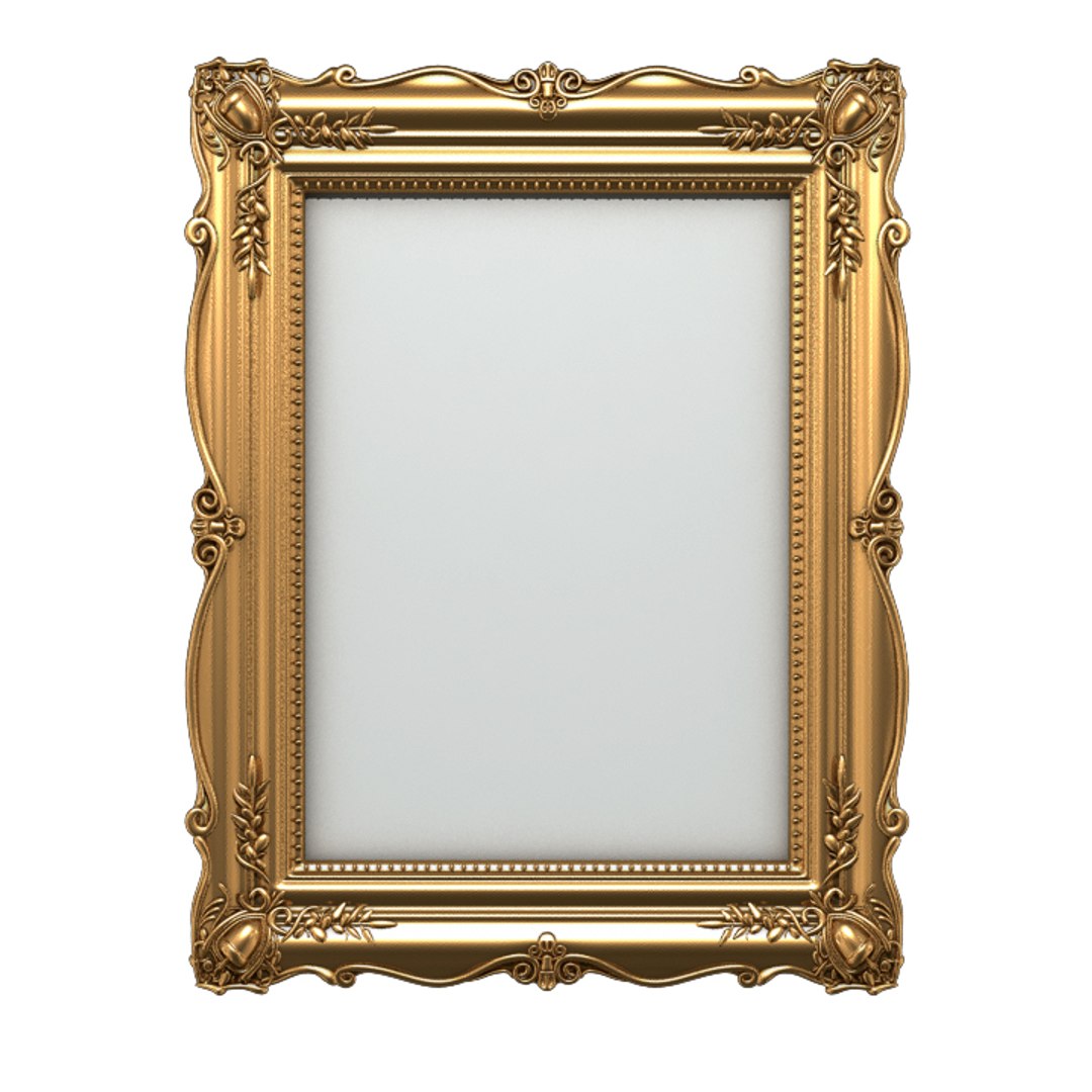 3d Model Vintage Picture Frame