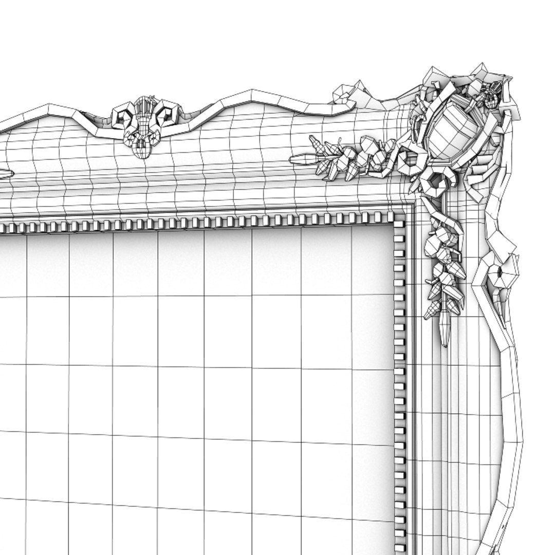 3d Model Vintage Picture Frame
