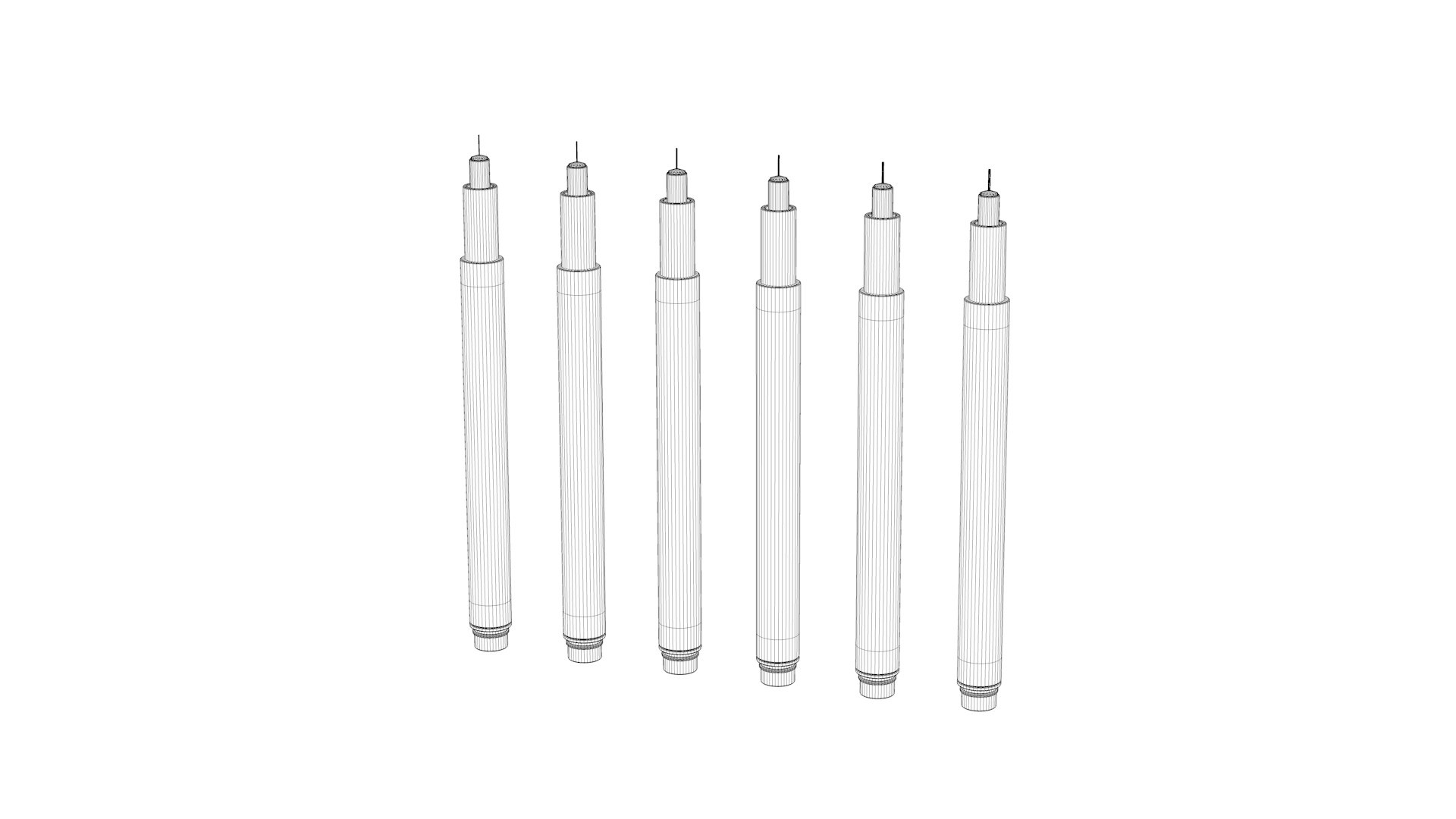 Pigma Micron Pen Set 3D Model - TurboSquid 1787737