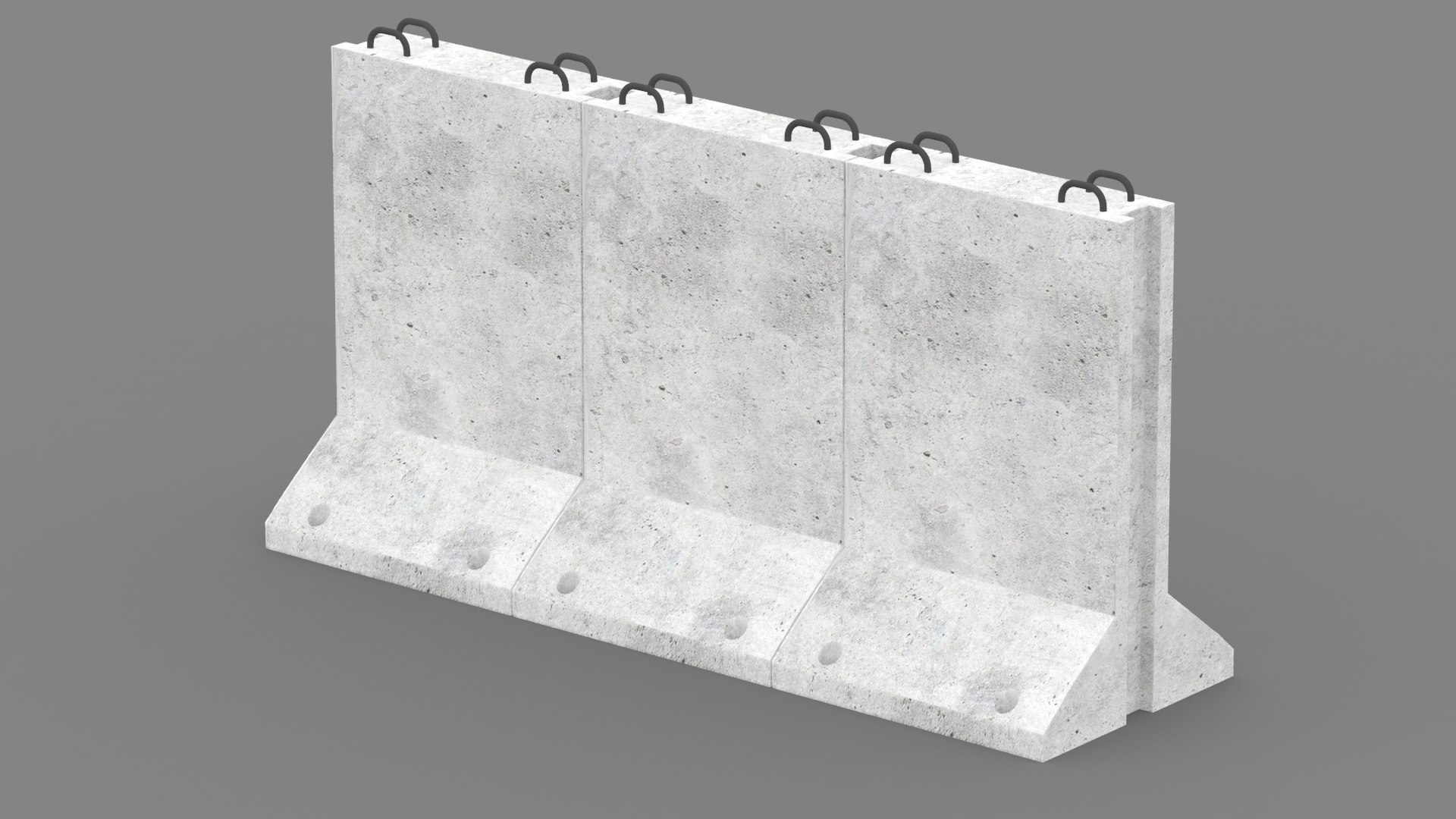3D Concrete Barricade - TurboSquid 2139003