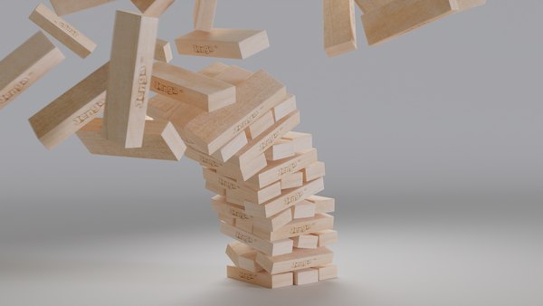 modelo 3d Juego Jenga Tower personalizable Low-poly modelo 3d ...