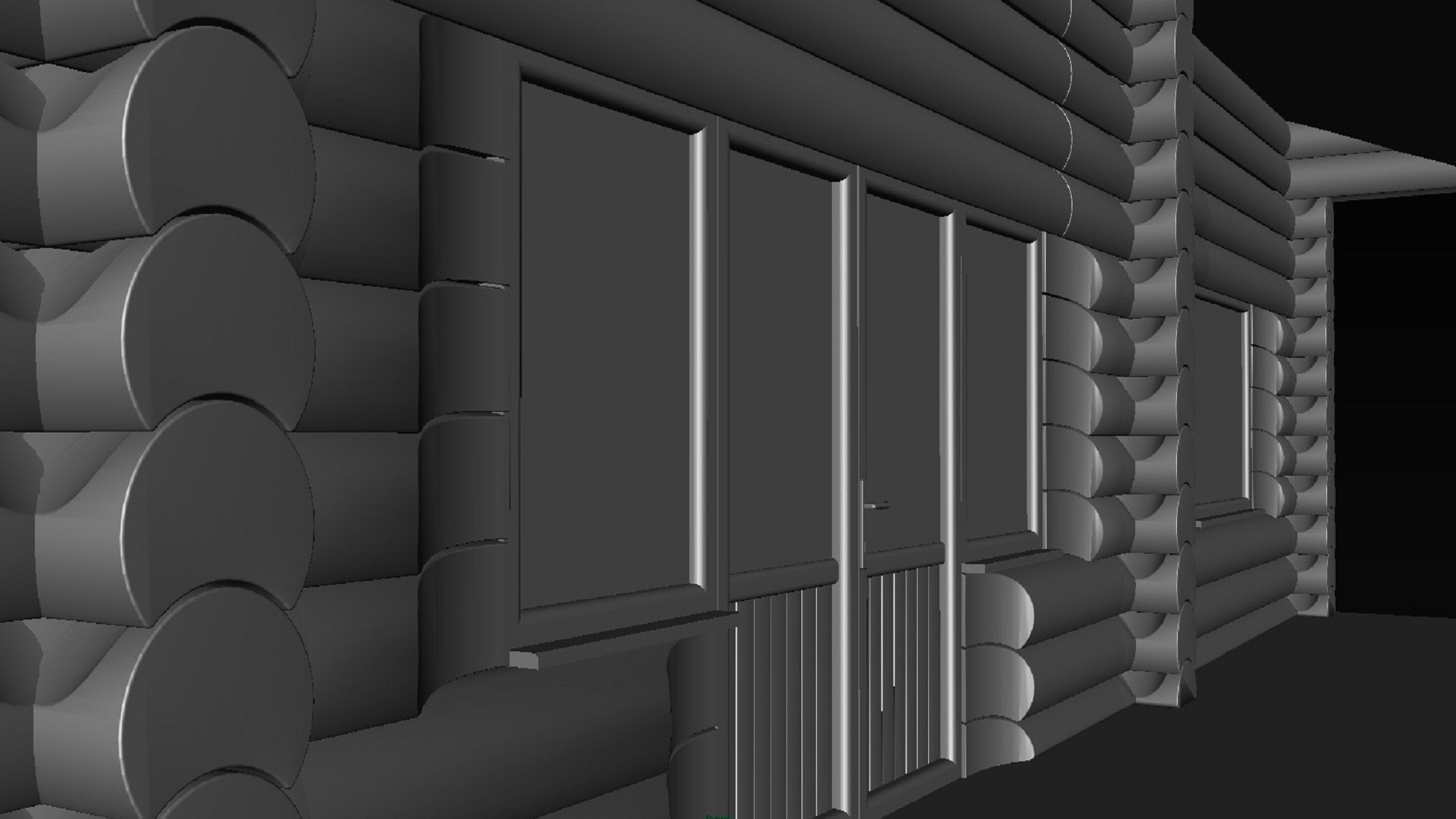 3D Log Cabin - TurboSquid 2100092