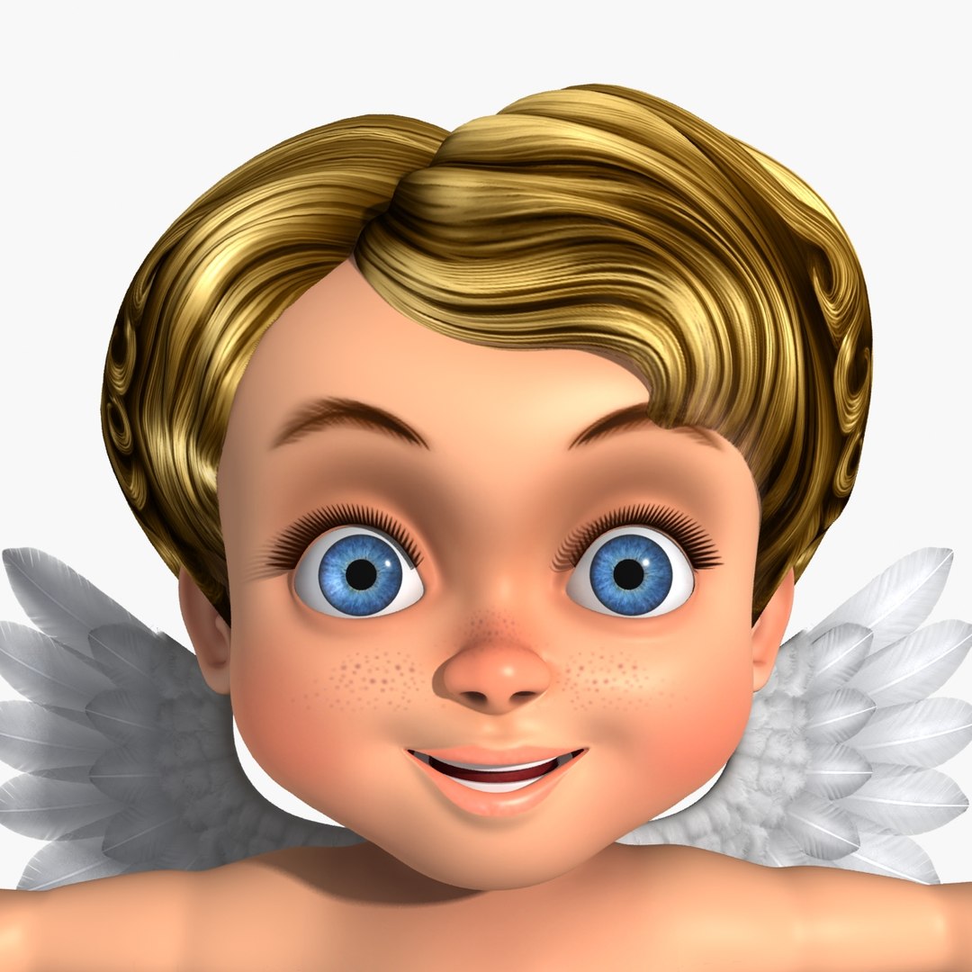 Cartoon Character Cupid 3d Model