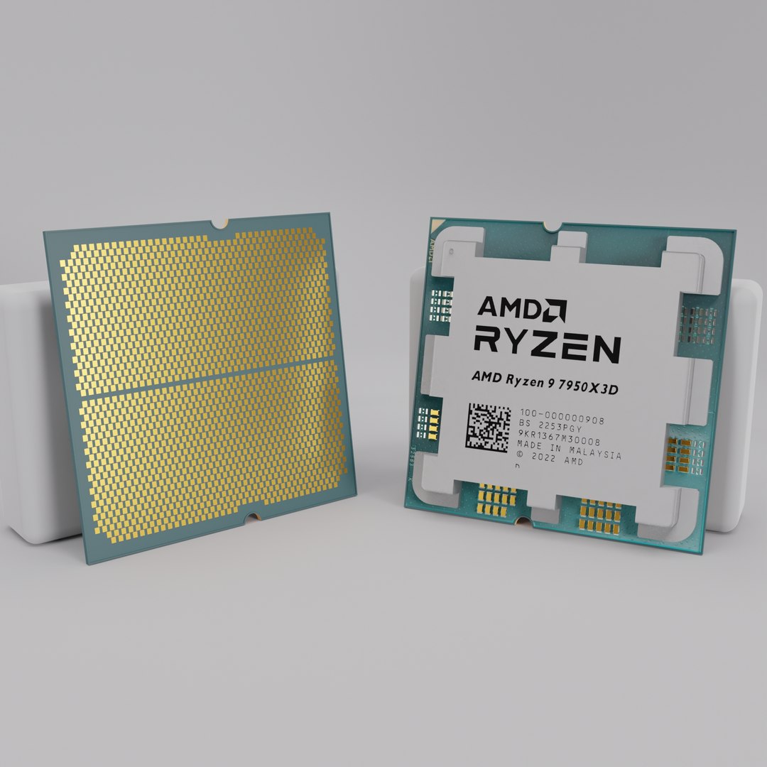 AMD Ryzen 9 7950X3D Model - TurboSquid 2145488