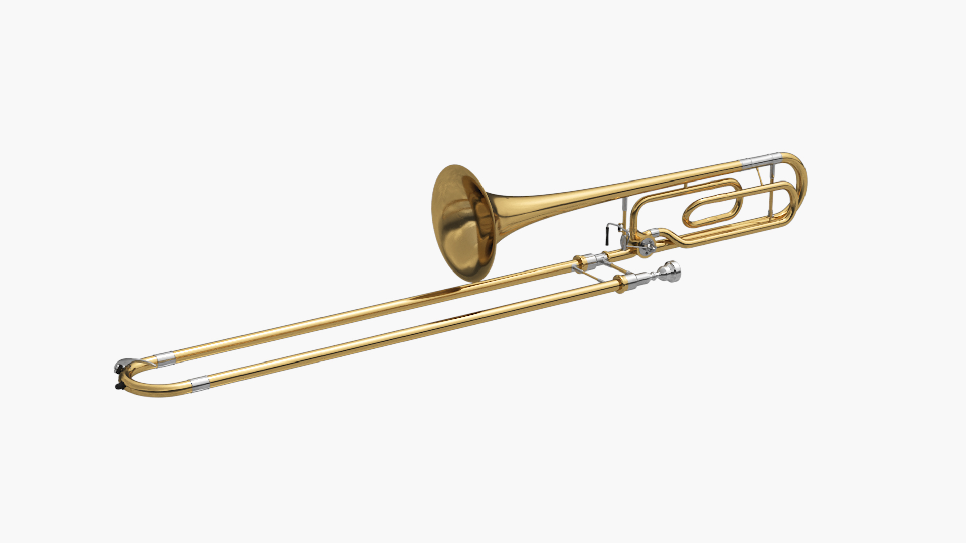 3D Model Brass Trombone Instrument - TurboSquid 2337743