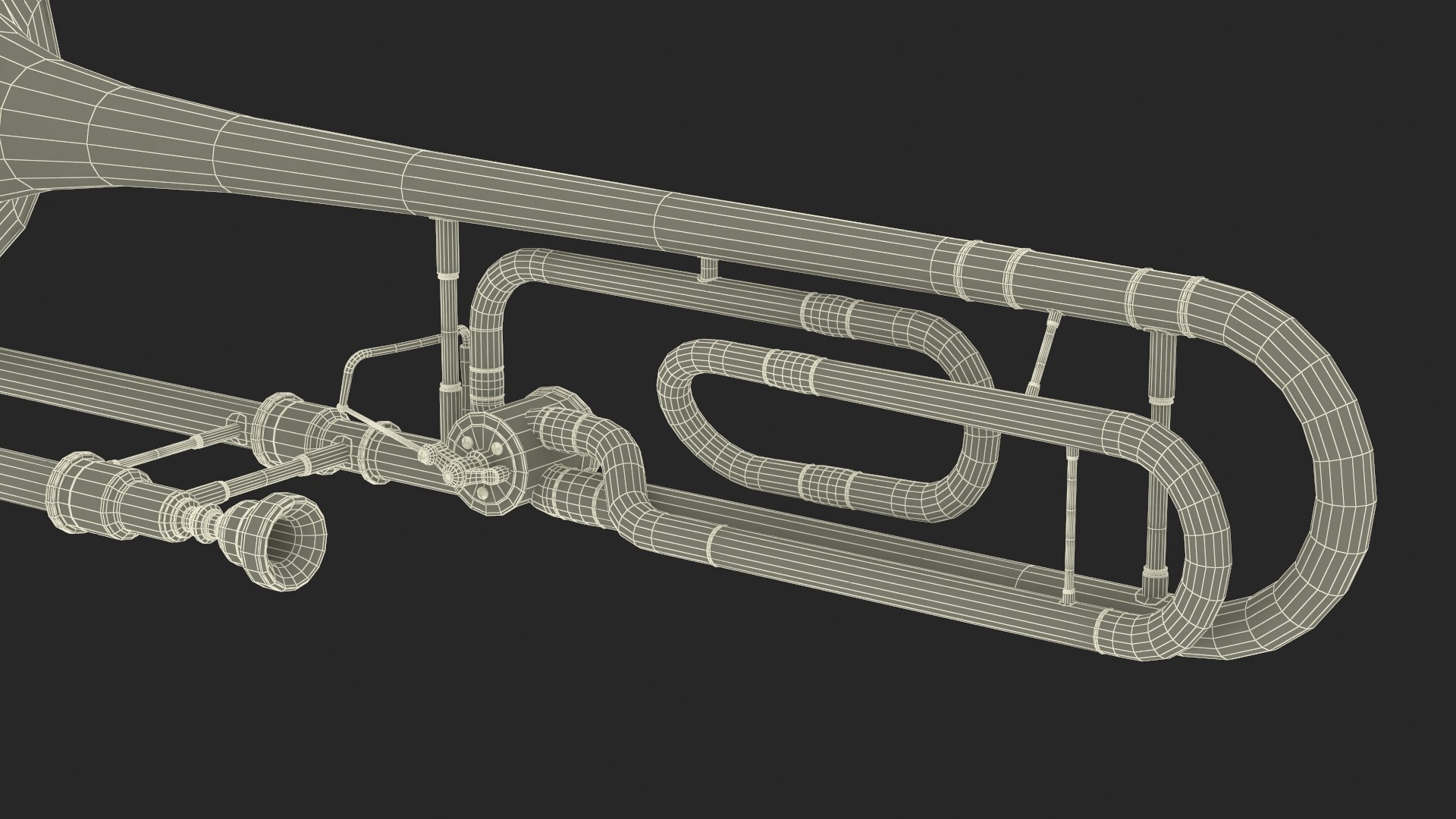 3D Model Brass Trombone Instrument - TurboSquid 2337743