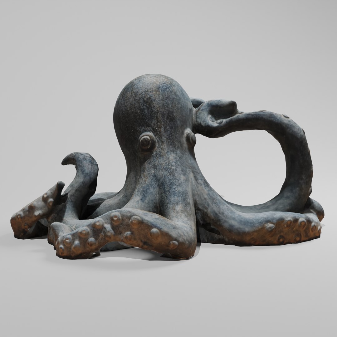 Octopus Statue 3D - TurboSquid 1959230
