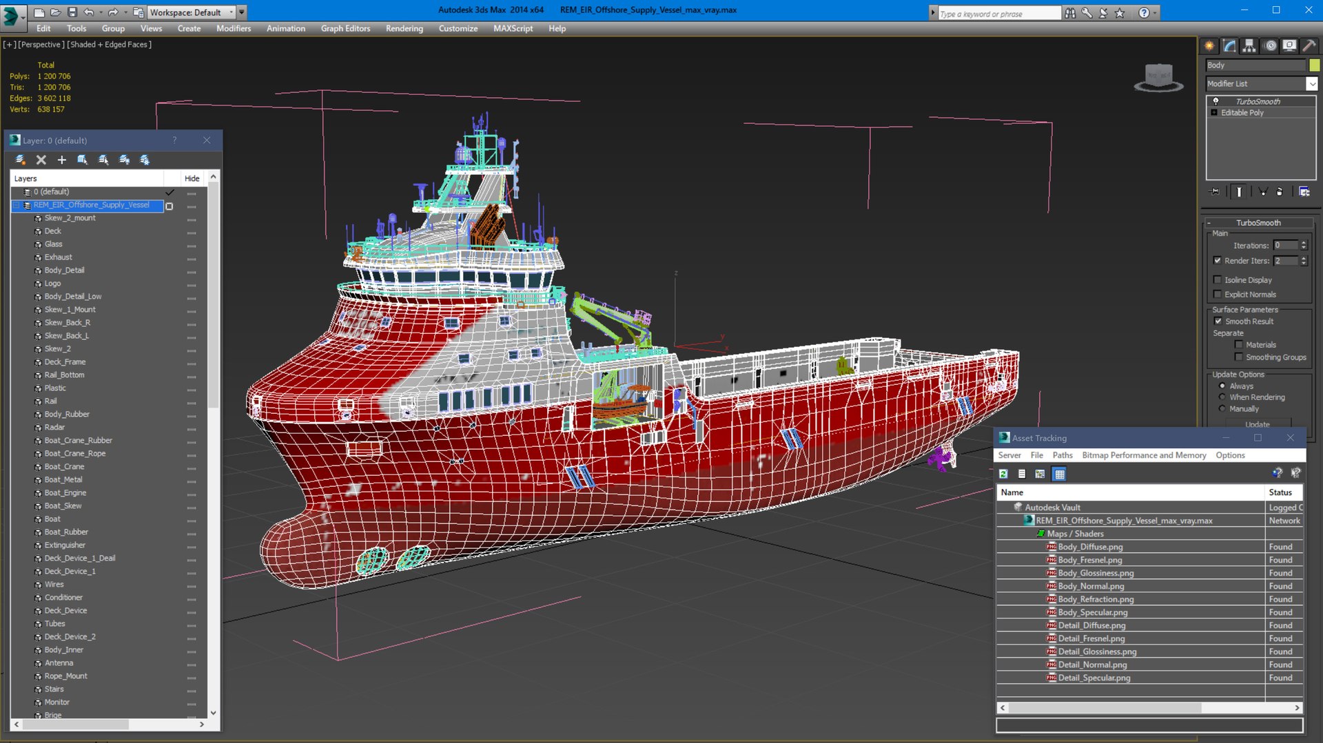 REM EIR Offshore Supply Vessel 3D Model - TurboSquid 1997531
