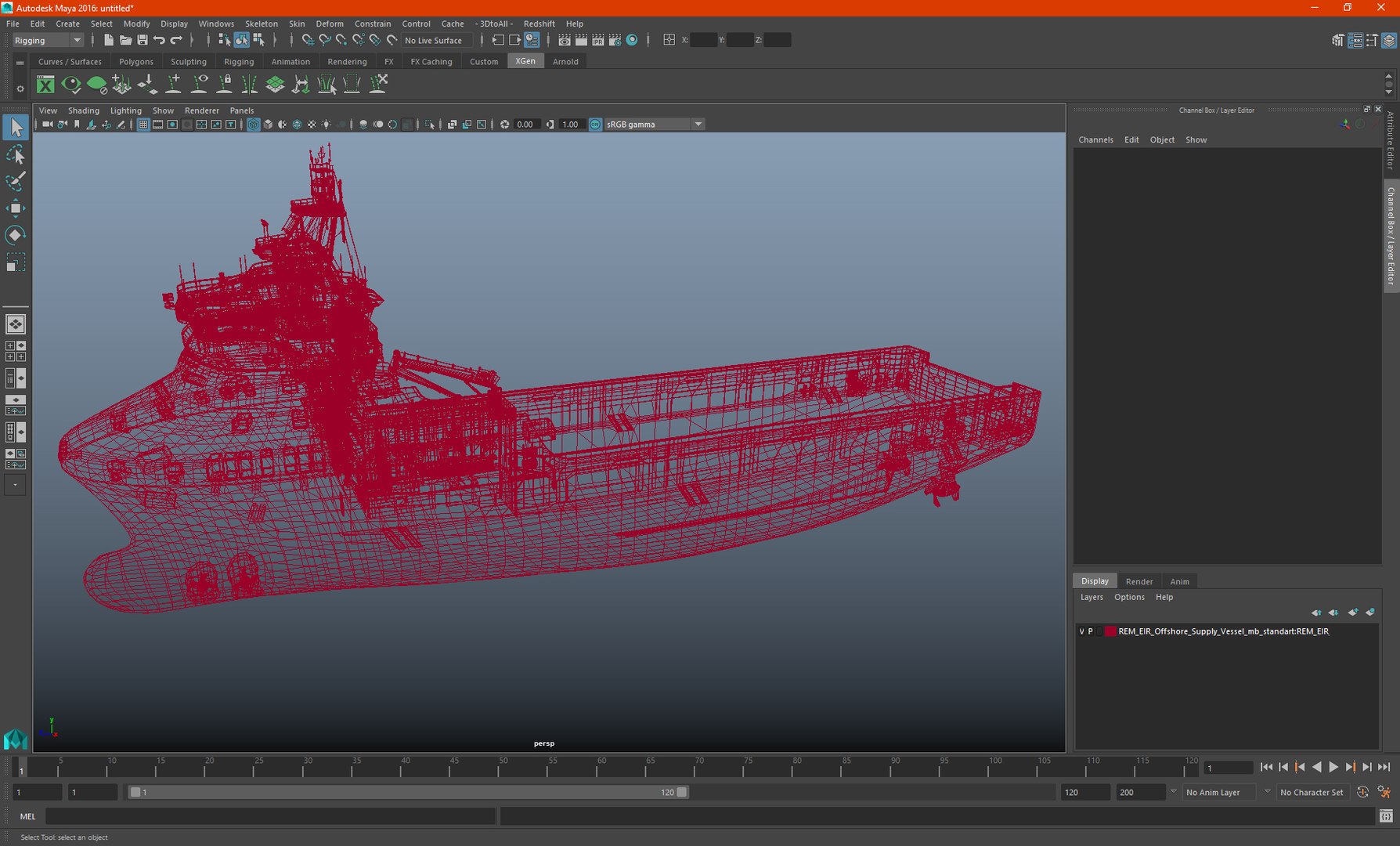 REM EIR Offshore Supply Vessel 3D Model - TurboSquid 1997531