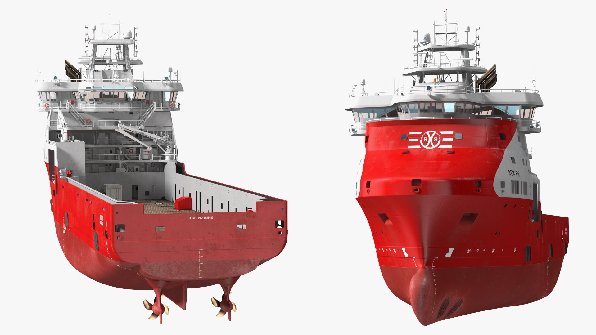 REM EIR Offshore Supply Vessel 3D model - TurboSquid 1997531