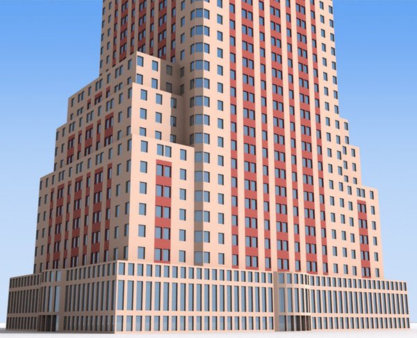 new york skyscrapers building 3d model