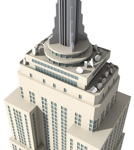 new york skyscrapers building 3d model