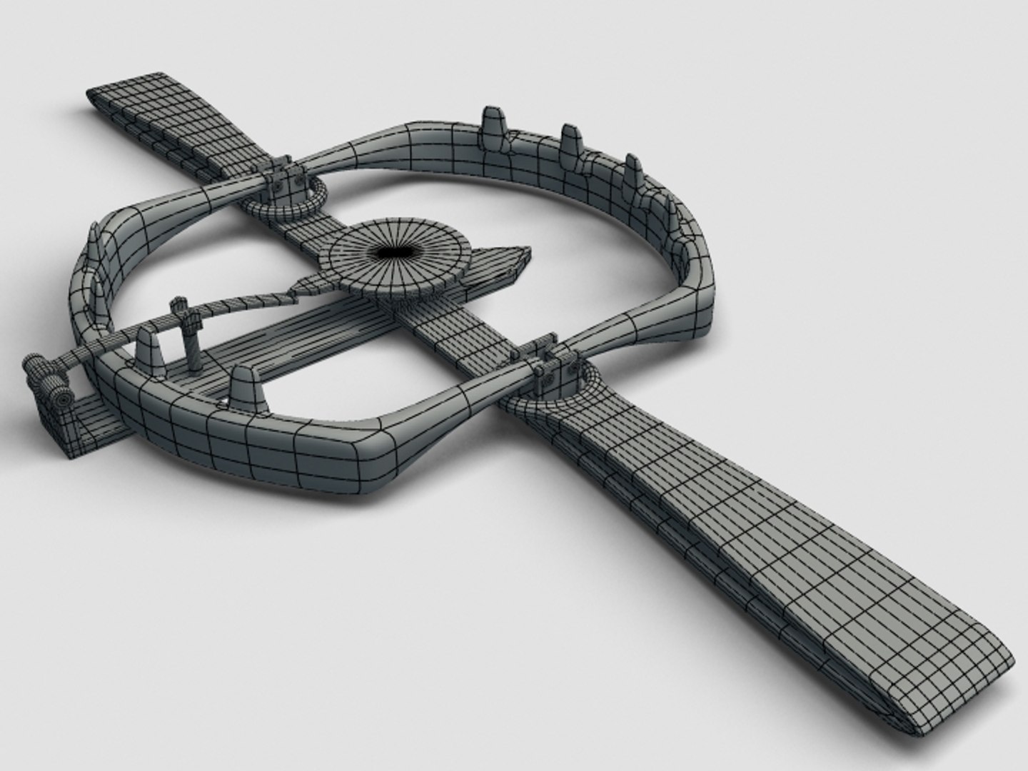 Realistic Animal Trap 3d Model