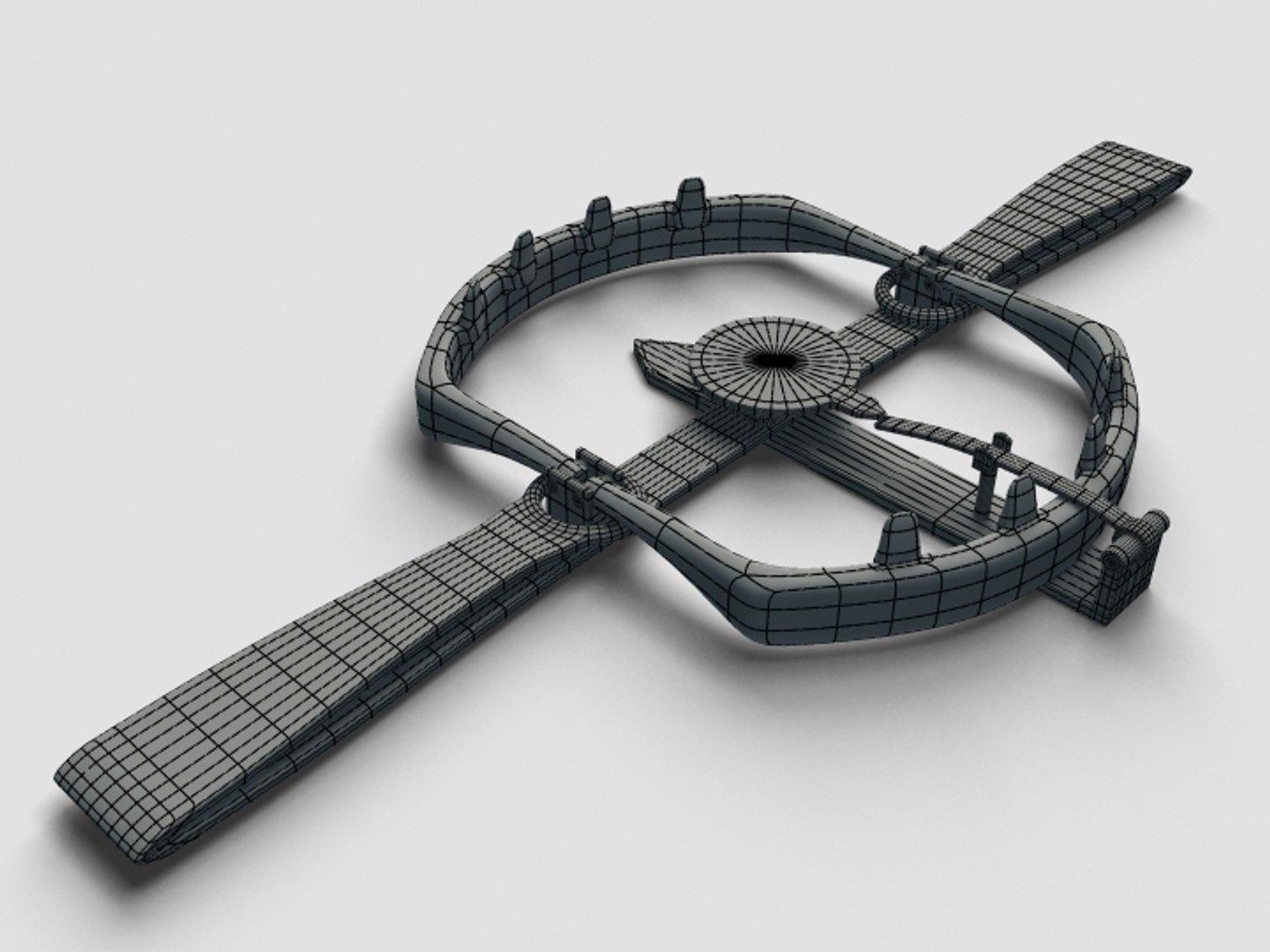 Realistic Animal Trap 3d Model