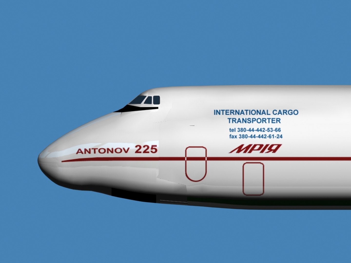 Antonov An-225 Mriya Aircraft 3d Model