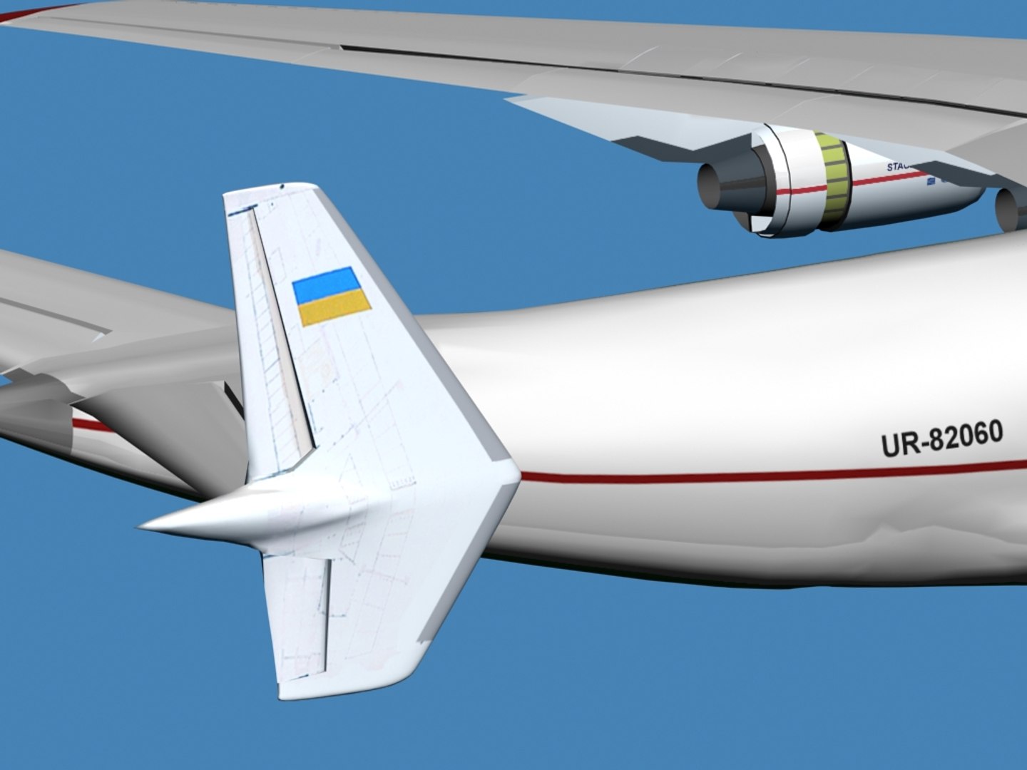 Antonov An-225 Mriya Aircraft 3d Model