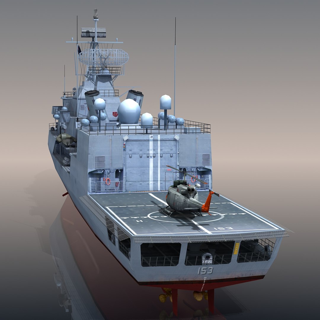 3d Anzac Class Frigate Hmas Model