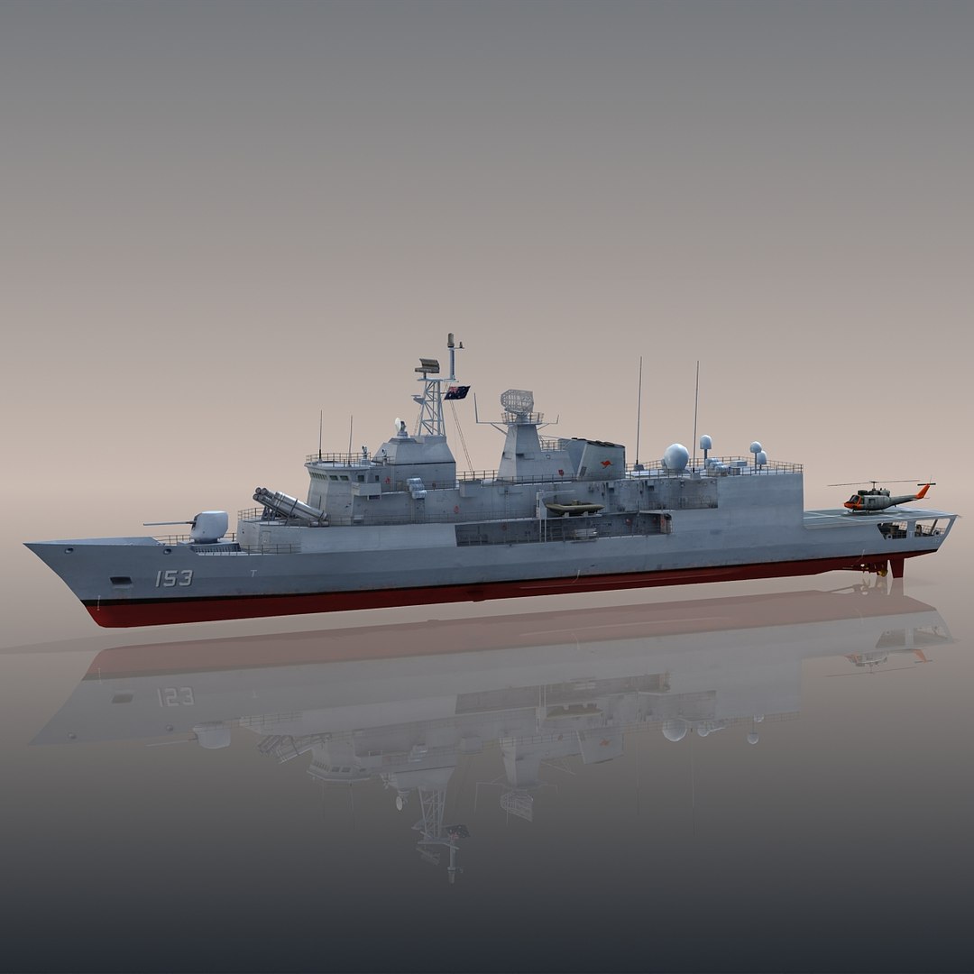 3d Anzac Class Frigate Hmas Model
