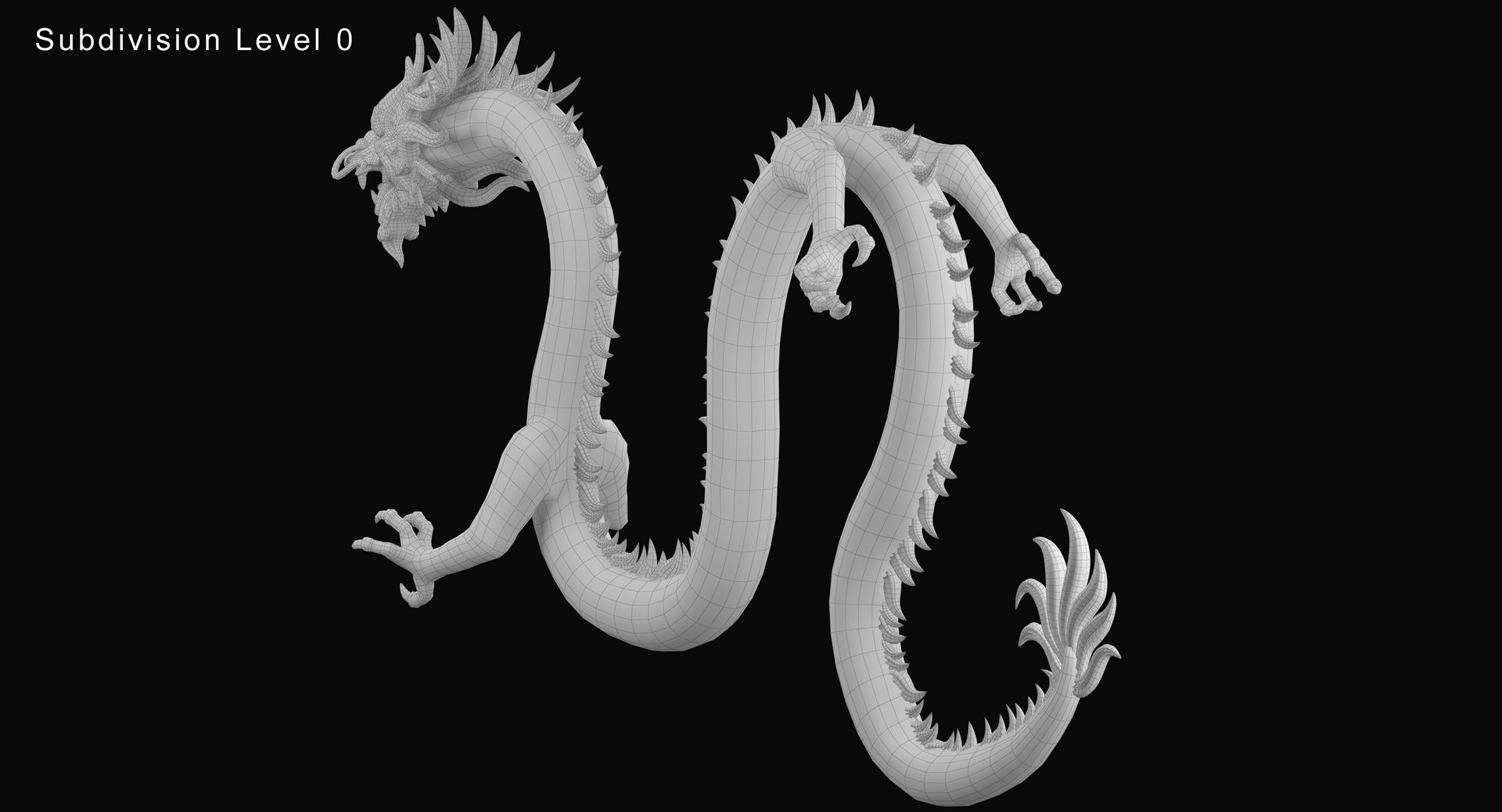 Chinese dragon rig v2 3D model - TurboSquid 1244856