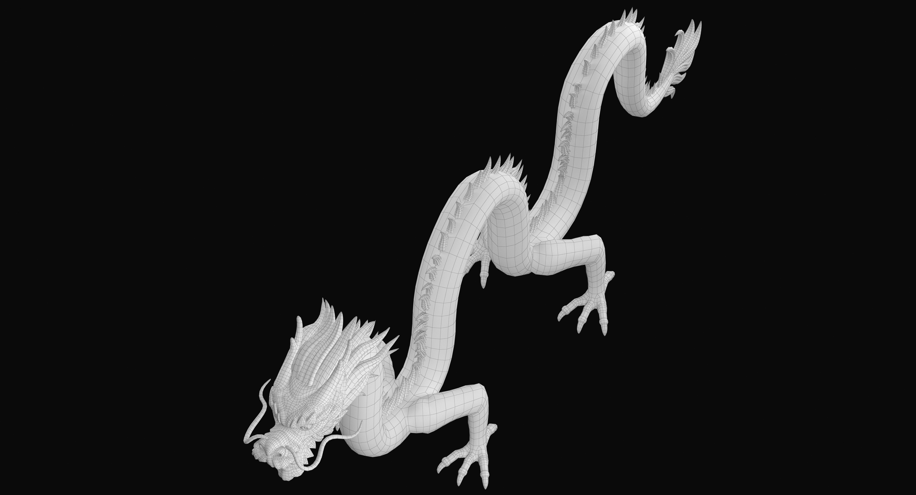 Chinese Dragon v2 Rigged 3D 모델 - TurboSquid 1244856