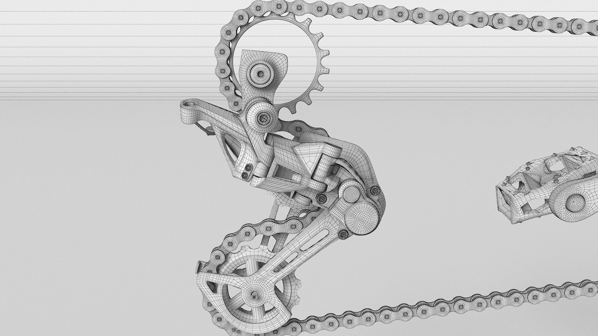 Crankset Chain 3D Model - TurboSquid 1633648