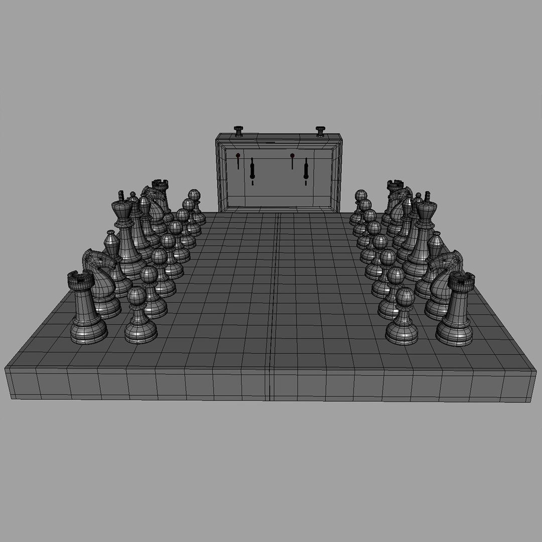 chess set 3d model
