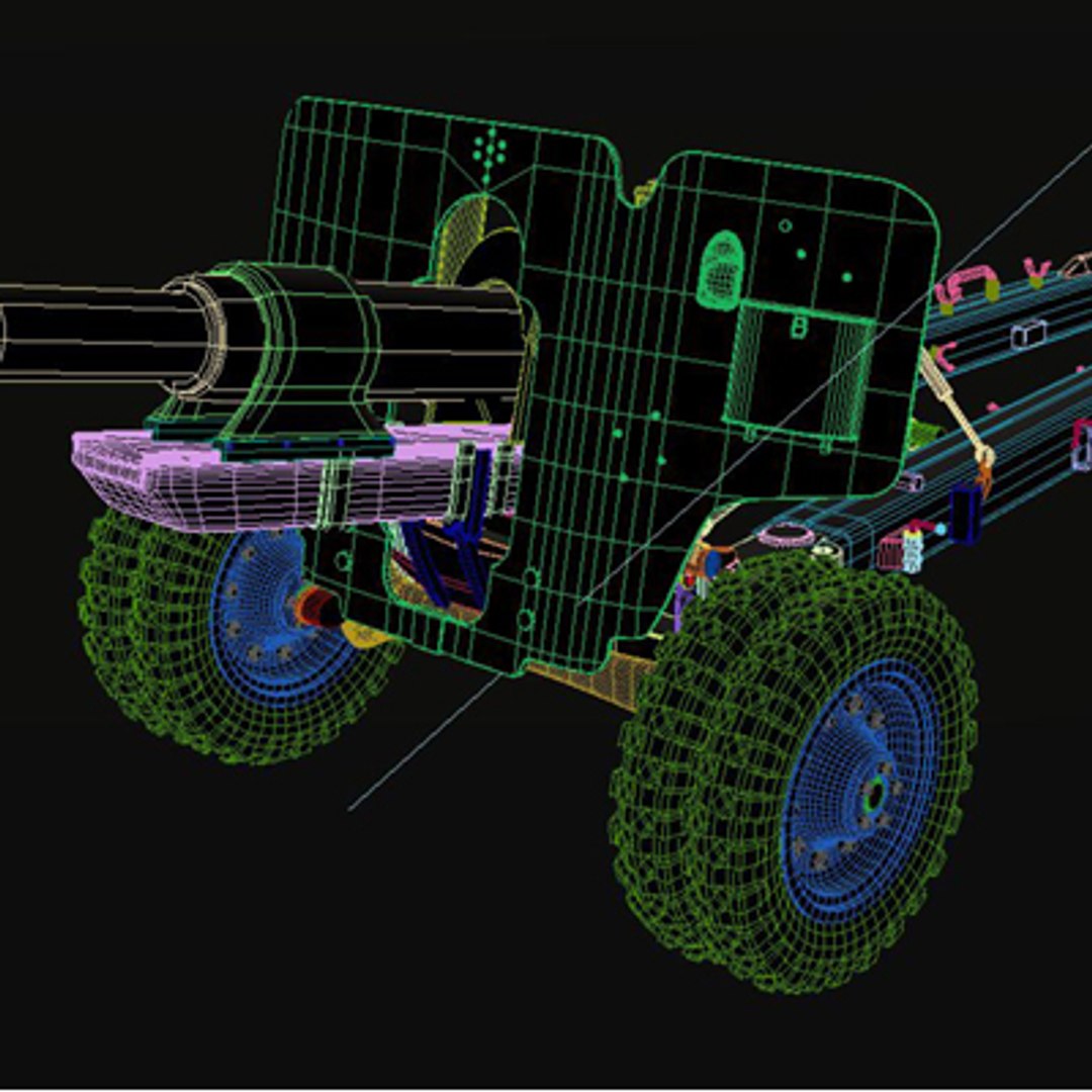 bs3 russian antitank tank 3d model