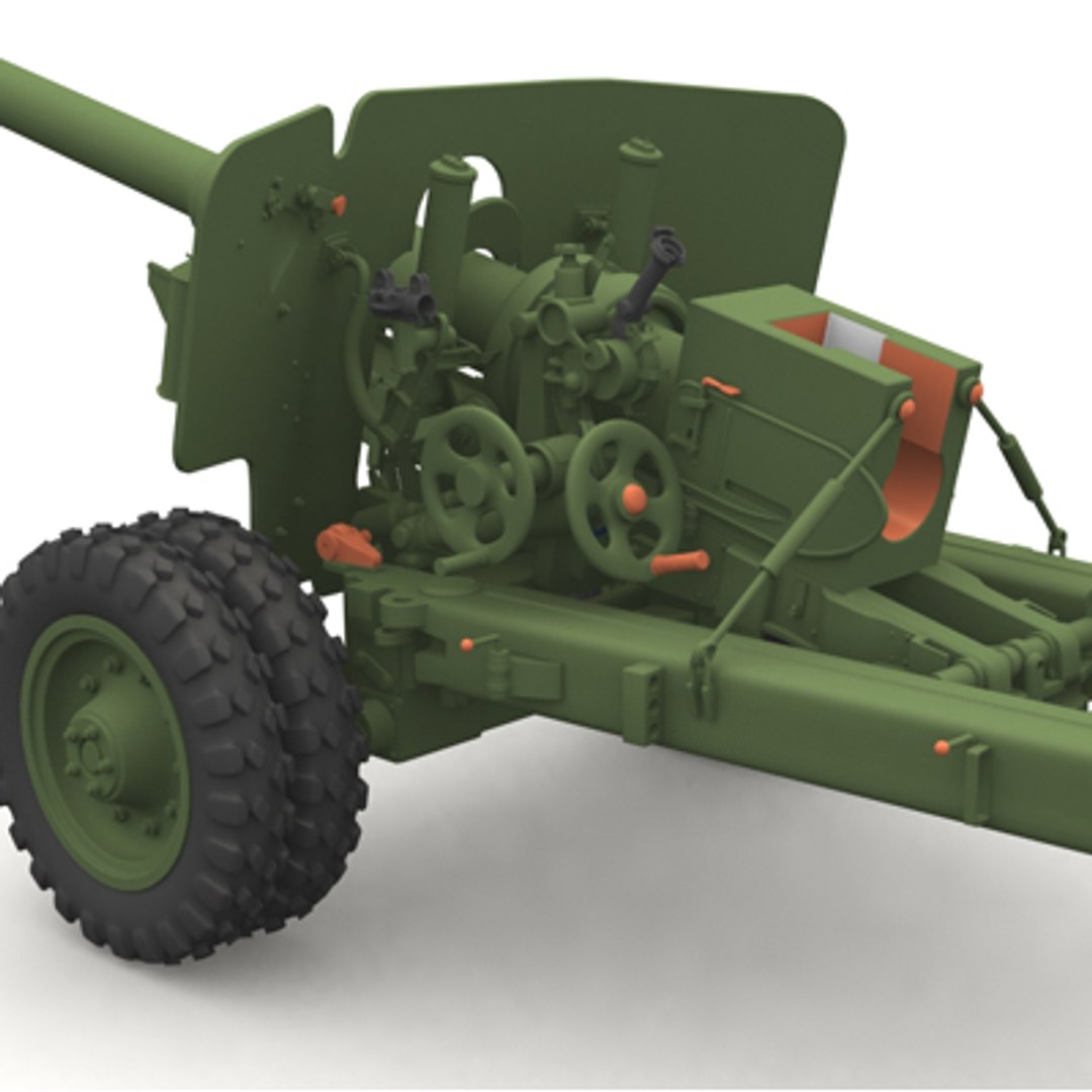 bs3 russian antitank tank 3d model