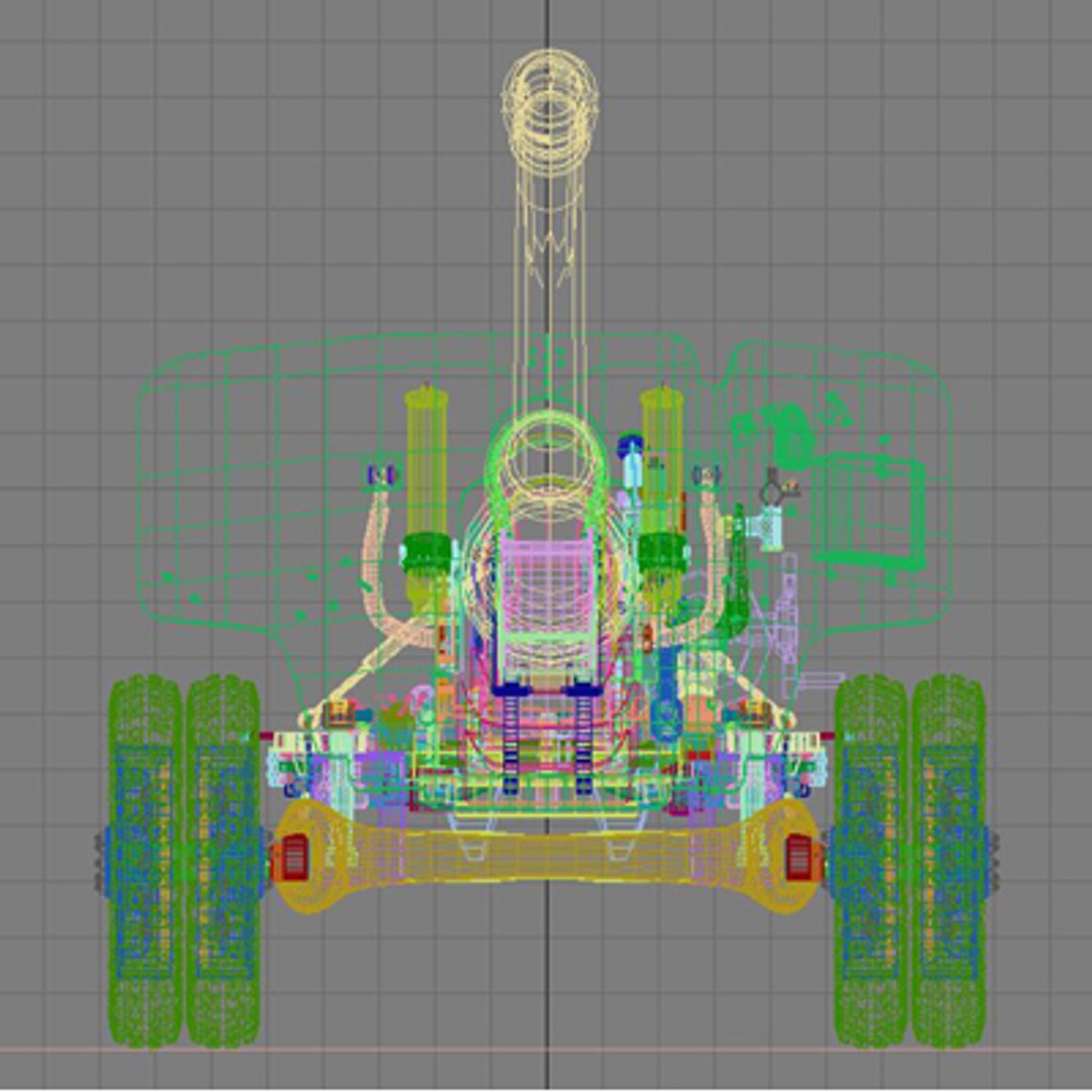 bs3 russian antitank tank 3d model